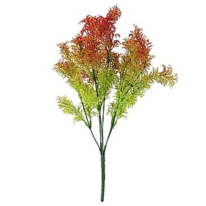 Artificial Leaves, Simulated Plant Artificial Plant Seaweed Leaves, Simulated Plant Foliage for Wedding Home Garden Decor (Orange Seaweed)