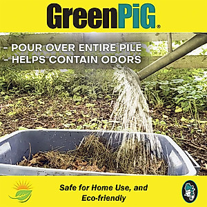 GREEN PIG Commercial Strength Compost Accelerator Converts Yard Waste to Fertile Humus in 30 Days and Helps Control Odors Associated with Compost Piles, 1 Box (12 Dissolvable Tablets)