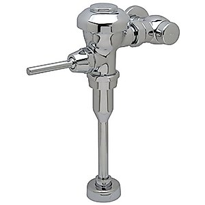 Zurn Z6003-YB-YC Aquaflush Exposed Manual Diaphragm Flush Valve with 3.5 GPF, Sweat Solder Kit, and Cast Wall Flange in Chrome