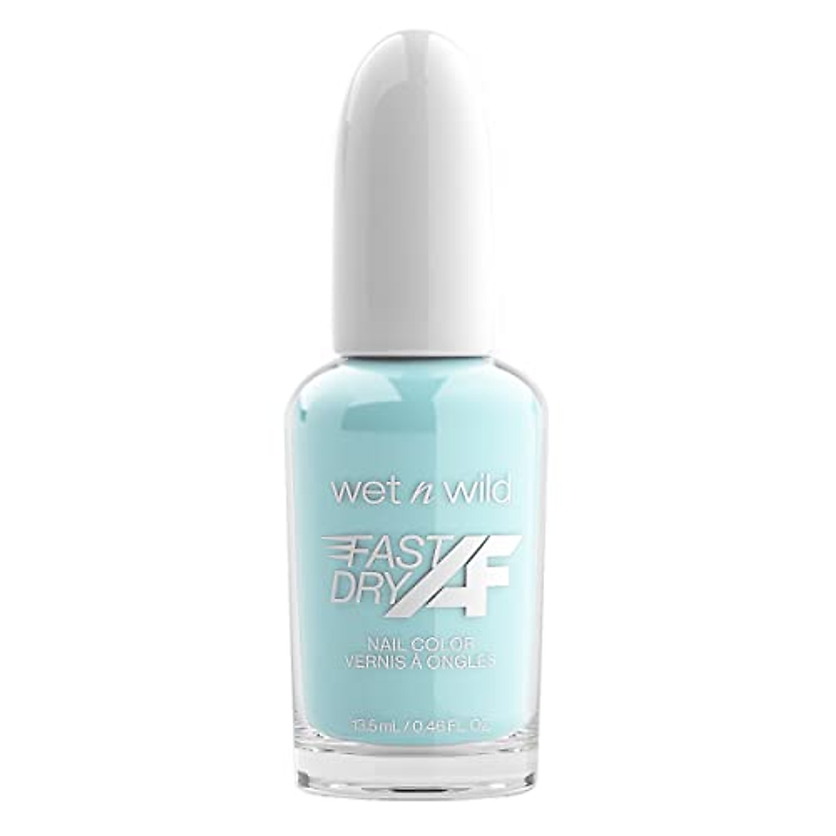 Wet n Wild Fast Dry AF Nail Polish Color, Light Blue Out Of Pistachios| Quick Drying - 40 Seconds | Long Lasting - 5 Days, Shine