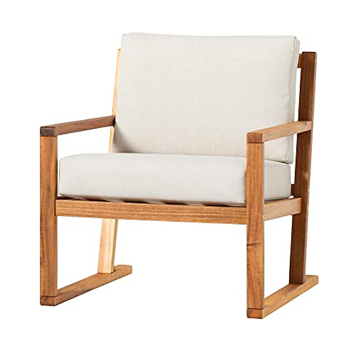 Walker Edison Dekian Outdoor Chairs, Natural