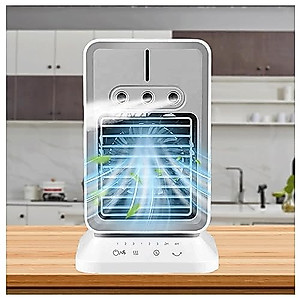 Car Air Conditioner, 3 Wind Speeds,3 Spray Modes Air-Conditioners 2/4 H Timer,120° Oscillating Aircon Cheap for Room Office