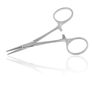 Mosquito Hemostat Locking Forceps 3.5 Inches, Straight Stainless Steel - Multipurpose Ideal Hemostats for Nurses, Fishing Forceps, Crafts and Hobby