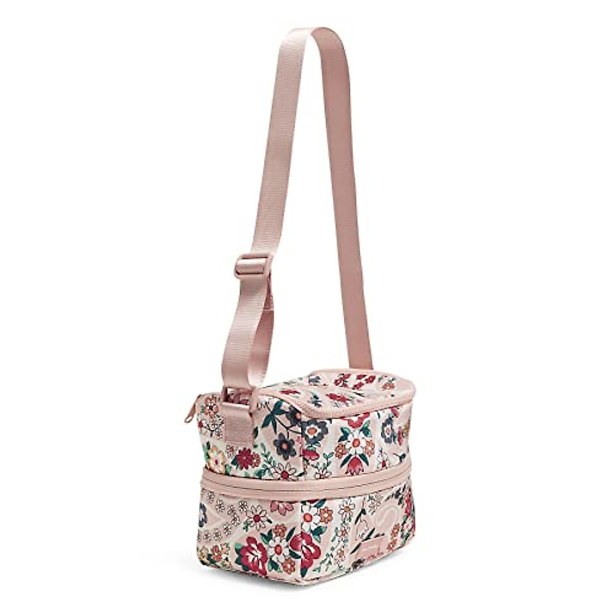 Vera Bradley Women's Recycled Lighten Up Reactive Expandable Lunch Cooler Lunch Bag, Prairie Paisley, One Size