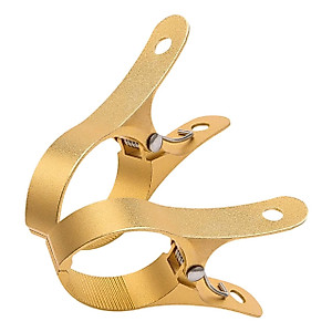 WHAMVOX 2 Pcs Heavy Duty Aluminum Alloy Windproof Beach Towel Clips Versatile Clothespins for Drying Clothes Quilts and Beach Chairs Strong for Outdoor Use