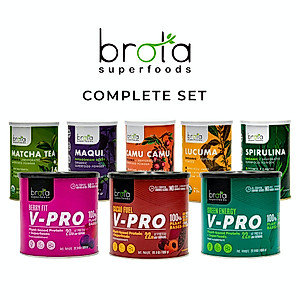 BROTA SUPERFOODS Spirulina Powder – Superfood – Vitamin B, Chlorophyll and Protein - Perfect for Smoothies – Premium Quality Energy Powder