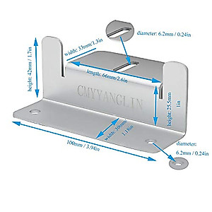 CMYYANGLIN Solar Panel Mounting Brackets Z Bracket, with Nuts and Bolts,Suitable for 50W to 150W Solar Panels on RV,Boats,Motorhome, Cabins, Sheds, Garages,Off Grid, Silver Color, 4 Units (16PCS)