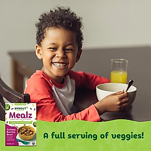 Sprout Foods Organics, Big Kid Mealz, Quinoa Burrito Bowl, Organic Microwavable 6 oz Bowl (8-count)