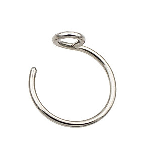 FANSING Fakes Nose Rings Faux Nose Ring 20g Nose Ring Nose Hoop 20 Gauge 8mm Septum Ring Faux Septum Ring Lip Ring Surgical Steel Piercing Jewelry Silver 1PCS