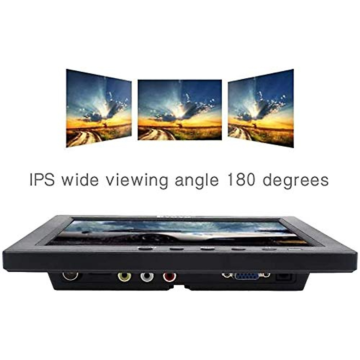 Eyoyo 10 Inch IPS Hdmi Monitor TFT LCD Display 1280x800 Resolution Portable Small HD Monitor with HDMI BNC VGA AV USB Input and Built-in Speaker for Video Display Screen DVD PC Laptop