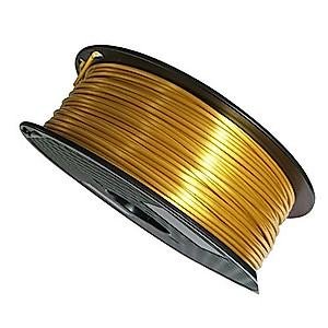2.85mm Silk Gold PLA Filament 3D Printer Filament 1KG 2.2LBS Spool 3D Printing Material 3mm Silky Shiny Metallic Gold CC3D