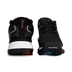 SQAIRZ Freedom Mesh Women's Athletic Golf Shoes, Golf Shoes, Designed for Balance & Performance, Replaceable Spikes, Breathable, Golf Shoes Women with Spikes, Womens Golf Shoes, Golf Footwear