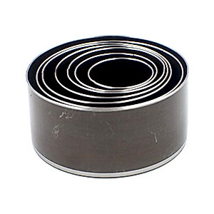 DGOL 7 Sizes Big Size 20mm - 50mm Round Hole Punch Leather Rubber Fiber Silicone Hollow Cutter Die Punching Tool kit