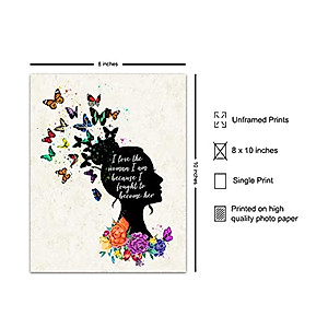 Positive Quotes Wall Art & Decor - Inspirational Sayings for Wall Decor- Encouragement Gifts for Women, Best Friend, Girls, Teens - Motivational Posters - Positive Affirmations - Butterfly Boho Decor