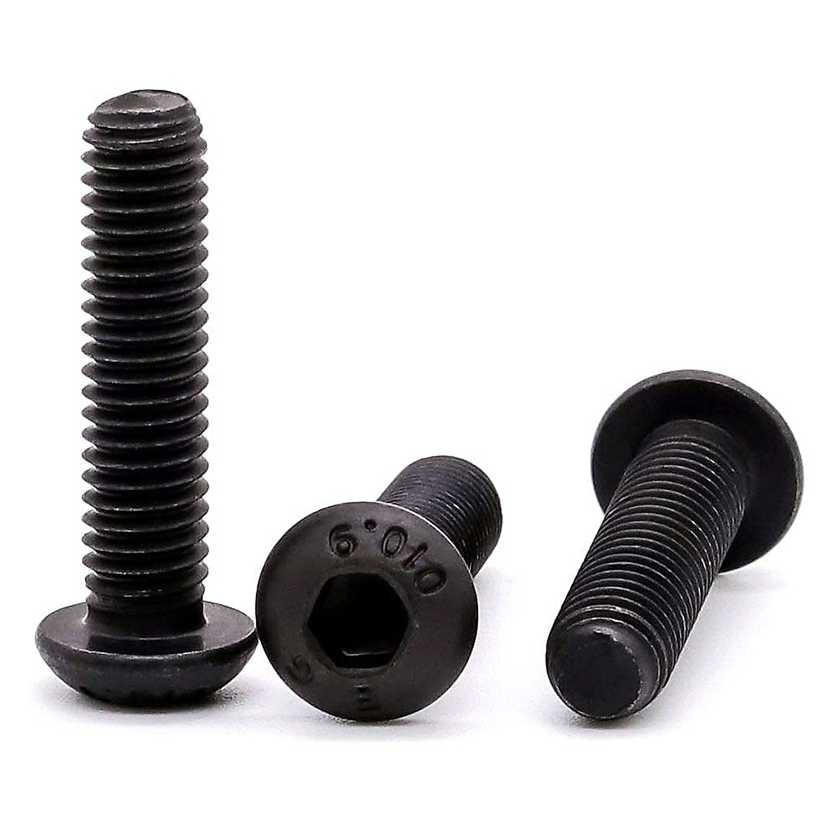 Glvaner M10-1.5 x 40mm (10 pcs) Button Head Socket Cap Screws Bolts, Black Oxide Finish, 10.49 Grade Alloy Steel, Full Thread, Allen Hex Drive