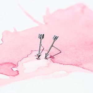 Boma Jewelry Sterling Silver Arrow Stud Earrings