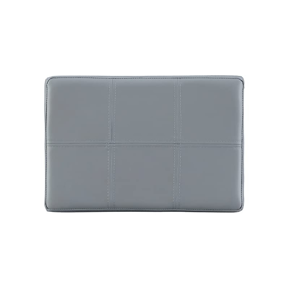 Linon Claridge Backless Counter Stool Gray Faux Leather Wood Frame in Black