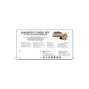 A&A Magnetic Travel Chess Set w/Folding Chess Board, Educational Toys for Kids and Adults - 8"(20cm) * 8"(20cm) Board