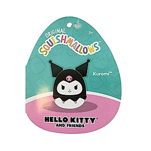 Squishmallows Official Kellytoy Sanrio Squad Squishy Stuffed Plush Toy Animal (Kuromi, 8 Inch)