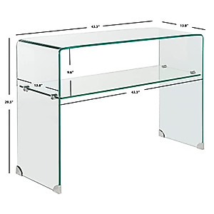 Safavieh Home Collection Hollis Clear Console Table