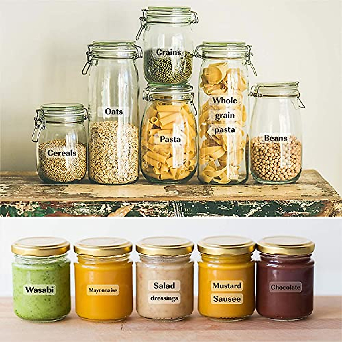 160 Pcs NIIMBOT D11 Label Maker Tape Clear Address Labels Name File Folder Waterproof Sticker Labels for Daycare, School, Travel, Baby Bottles, Clothes, Lunch Boxes and Cups, School Supplies