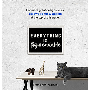 Inspirational Wall Art & Decor - Motivational Entrepreneur Positive Quotes Poster Prints 8x10 - Success Sayings - Encouragement Gifts for Men, Women - Home Office - Classroom Decor - Encouraging Motto