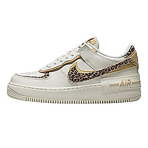 Nike Women's Air Force 1 Shadow Shoes, Sail/Multi-color-sesame-black, 8.5