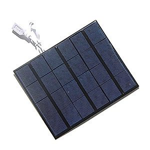 NUZAMAS 3.5W 6V Solar Panel Powered Mini Fan for Camping Caravan Yacht Greenhouse Dog House Chicken House Ventilator