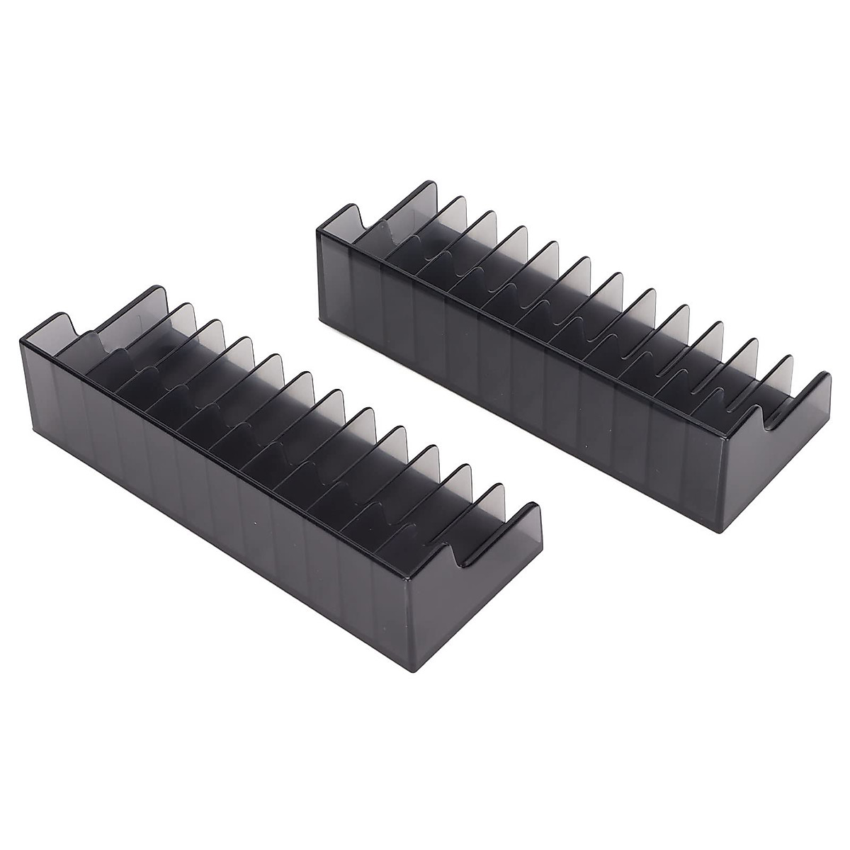 2 Pack Game Storage Bracket for Nintendo Switch Lite (Up to 24 CD Disc), Game Holder Rack Organizer for Gaming Blu-Ray Disks, Black