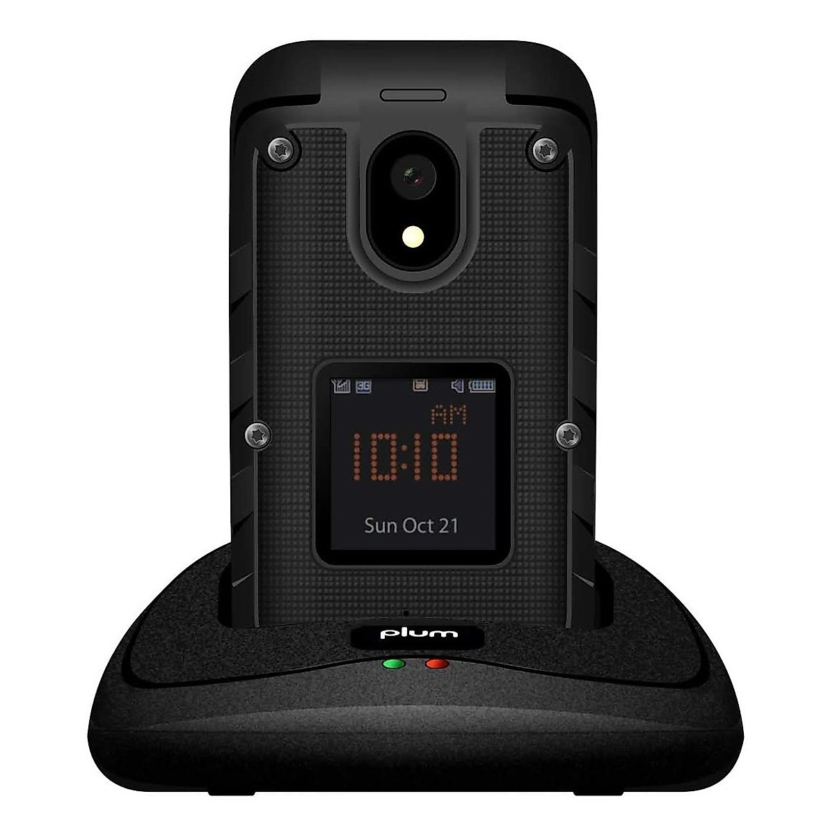 Plum RAM Plus 4G Volte Unlocked Rugged Flip Phone 2022 Model ATT, Tmobile, Speed Talk, Consumer Cellular- Orange