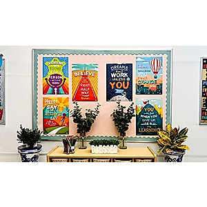 Sproutbrite Classroom Decorations - Motivational Posters - Educational and Inspirational Growth Mindset for Teacher and Students