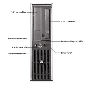 HP Small Form Factor Desktop PC Computer Package, Intel Quad Core i5 up to 3.4GHz, 8G DDR3, 1T, DVD, VGA, DP, 20 Inch LCD Monitor(Brands May Vary), Keyboard, Mouse, Windows 10 Pro 64 Bit (Renewed)
