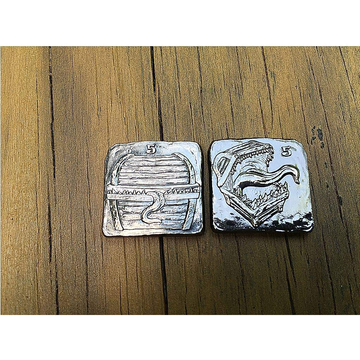 D&D Monster Adventure Coins (Set of 10 Metal Plated Novelty) RPG LARP