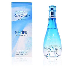 Davidoff Cool Water Pacific for Women Summer Edition Eau de Toilette Spray, 3.4 Ounce