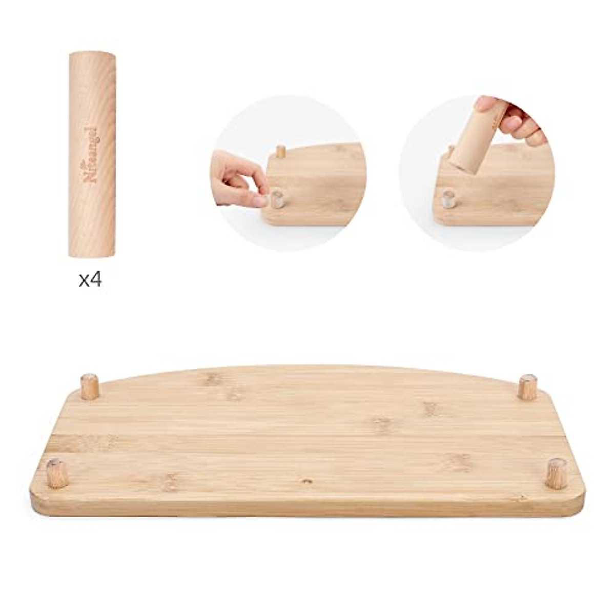 Niteangel Anti-Slide Hamster Wheel Platform - Fits for Niteangel Super-Silent Hamster Wheel | Acrylic Wheel | Wooden Wheel | Cloud Series Hamster Wheel (Medium)