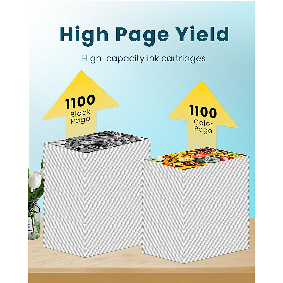 822XL Ink Cartridges Remanufactured Replacement for Epson 822XL Ink Cartridges 822 T822 T822XL for Workforce Pro WF-3820 WF-4820 WF-4830 WF-4833 WF-4834 Printer (4-Pack, Black Cyan Magenta Yellow)