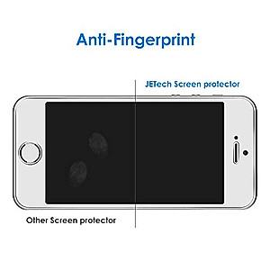 JETech Screen Protector for iPhone SE 2016 (Not for 2022/2020), iPhone 5s, iPhone 5c and iPhone 5, Tempered Glass Film, 2-Pack