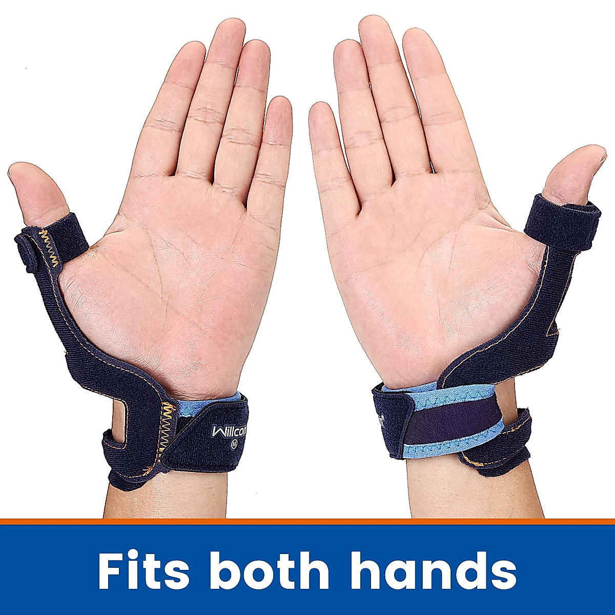 Willcom Ventilated Thumb Brace for Arthritis Pain Relief, Without Limiting Hand Function, Spica Splint for Tendonitis, Trigger Finger for Men Women(S)