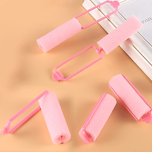 12 Pcs Foam Sponge Hair Rollers 2.4 Inch Hair Curlers to Sleep In Soft Sleep Rollers Hair Curlers for Curls Style Heatless Hair Curler Christmas Party Hairstyles