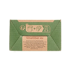 TIME TIMER Home MOD - 60 Minute Kids Visual Timer Home Edition - for Homeschool Supplies Study Tool, Timer for Kids Desk, Office Desk and Meetings with Silent Operation (Fern Green)