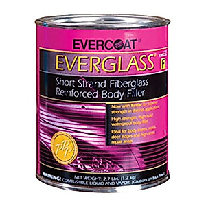 Evercoat Everglass Short Strand Fiberglass Reinforced Filler - Waterproof Filler - 32 Fl Oz
