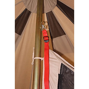 WHITEDUCK Inner Tents for Canvas Bell Tent, Half 1/2 & Quarter ¼ Inner Tents, Tent Accessories, Inner Rooms, Separate Compartment (3M, 4M, 5M, 6M) (Quarter Inner 4M, Avalon Tent)