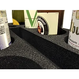 SCHAUMEX® - Foam Bottle Holder - Special Foam for Camping, Caravans, Motorhomes and Boats - Made in Germany - Space for 8 Bottles/Drinks