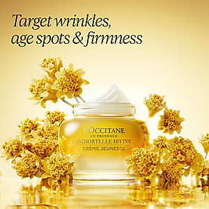 L’OCCITANE Immortelle Divine Firming Face Cream: Visibly Reduce the Appearance of Wrinkles, Retinol Alternative, Smooth Skin, Target Age Spots, Daily Moisturizer for a Youthful Radiance, 1.7 oz.