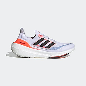 adidas Men’s Ultraboost Light Running Shoes (Ultraboost 23) Running Shoe, White/Black/Solar Red, 10.5 US Men