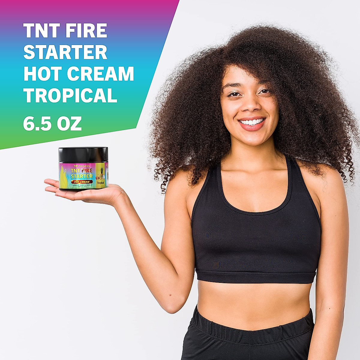 TNT Firestarter Workout Enhancer Sweat Gel: Hot Cream for Tummy Belly Firming, Sweet Scent - Thigh & Arm Hot Sweat Cream: Exercise Thermogenic Cream for Men & Women, Skin Tightening Heat Lotion