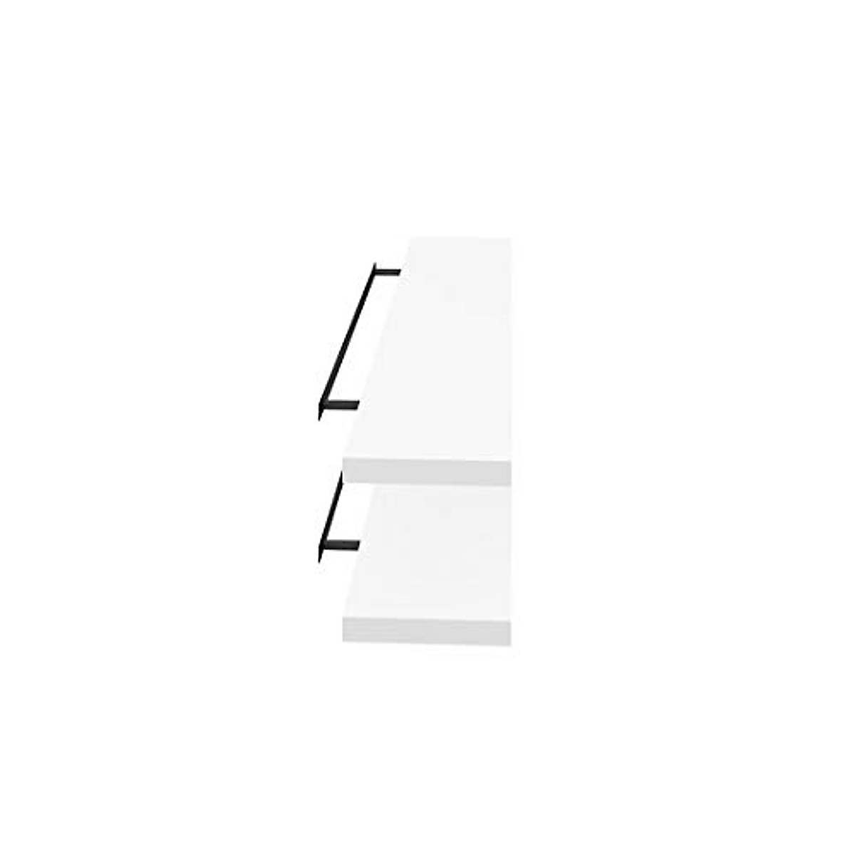 Bestar Universel 12W Set of 72W x 12D Floating Shelves in White