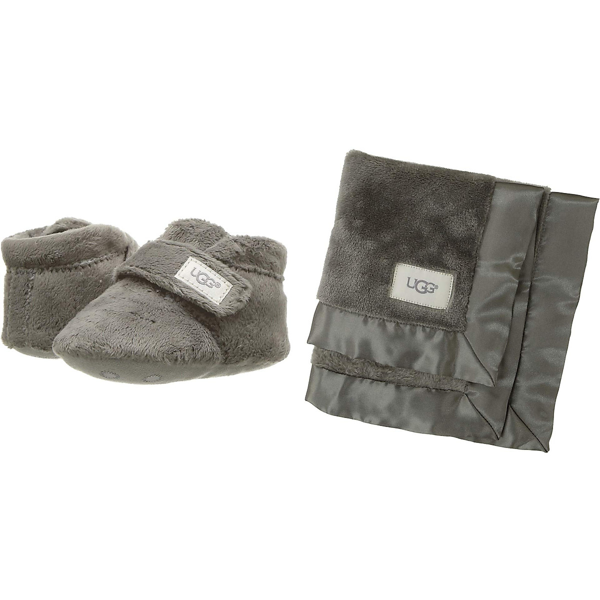 UGG Kids' Bixbee and Lovey Ankle Boot, Charcoal, 2/3