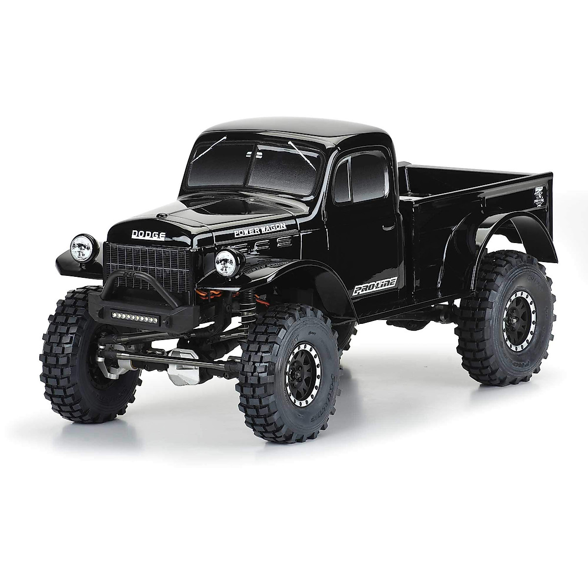 Pro-line Racing 1946 Dodge Power Wagon Black 12.3 WB Crawlers PRO349918 Car/Truck Bodies Wings & Decals
