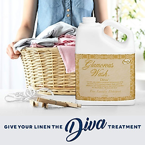 Tyler DIVA Glamorous Wash Laundry Detergent - 1 Gallon - With Olivi Stain Remover Pen - Fresh Scented Sachet - Laundry Detergent For Washing
